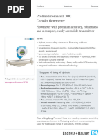 Endress-Hauser Proline Promag P 300 5P3B EN | PDF | Flow Measurement ...