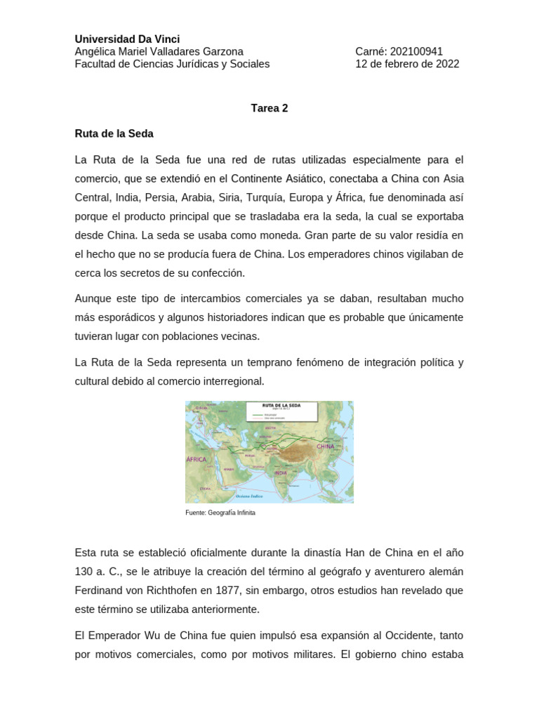 Historia de la Ruta de la Seda y Colón | PDF | Cristobal colon | Ruta ...