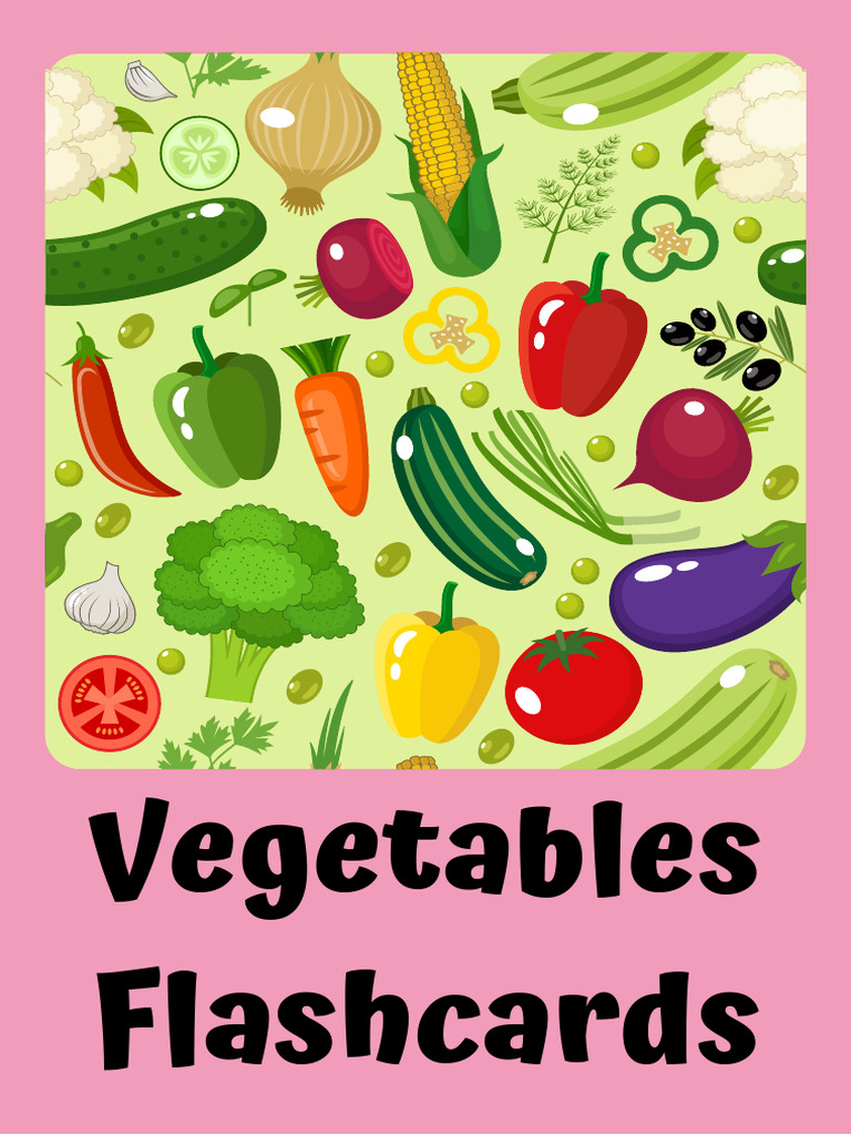 Vegetables Flashcards | PDF