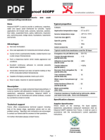 Nitoproof 600 PF Waterproofing Guide | PDF | Concrete | Water