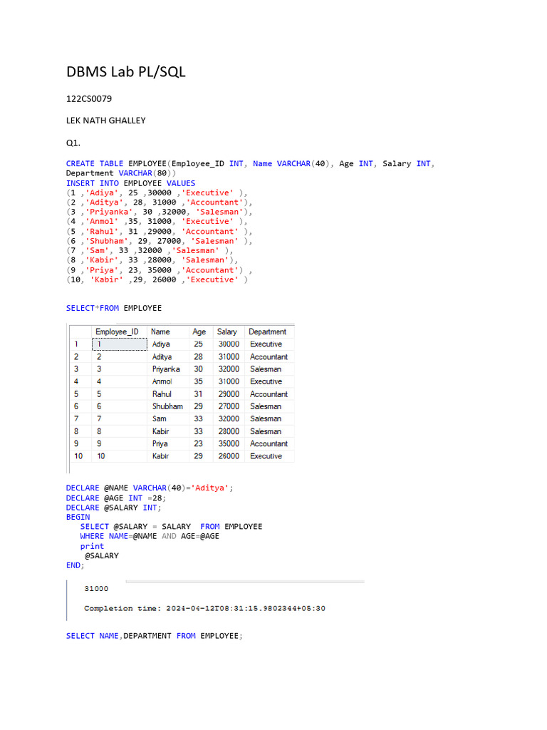 122CS0079_aaa(LEKNATH_GHALLEY) | PDF | Databases | Sql