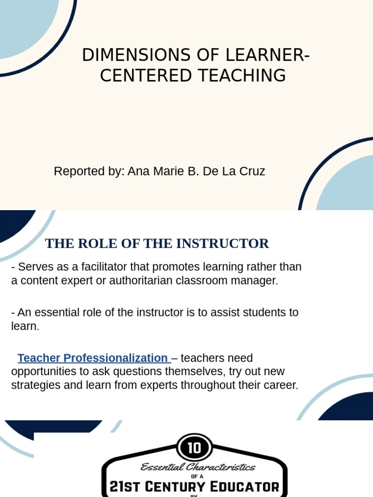 The-Role-of-the-Instructor | PDF | Learning | Teachers
