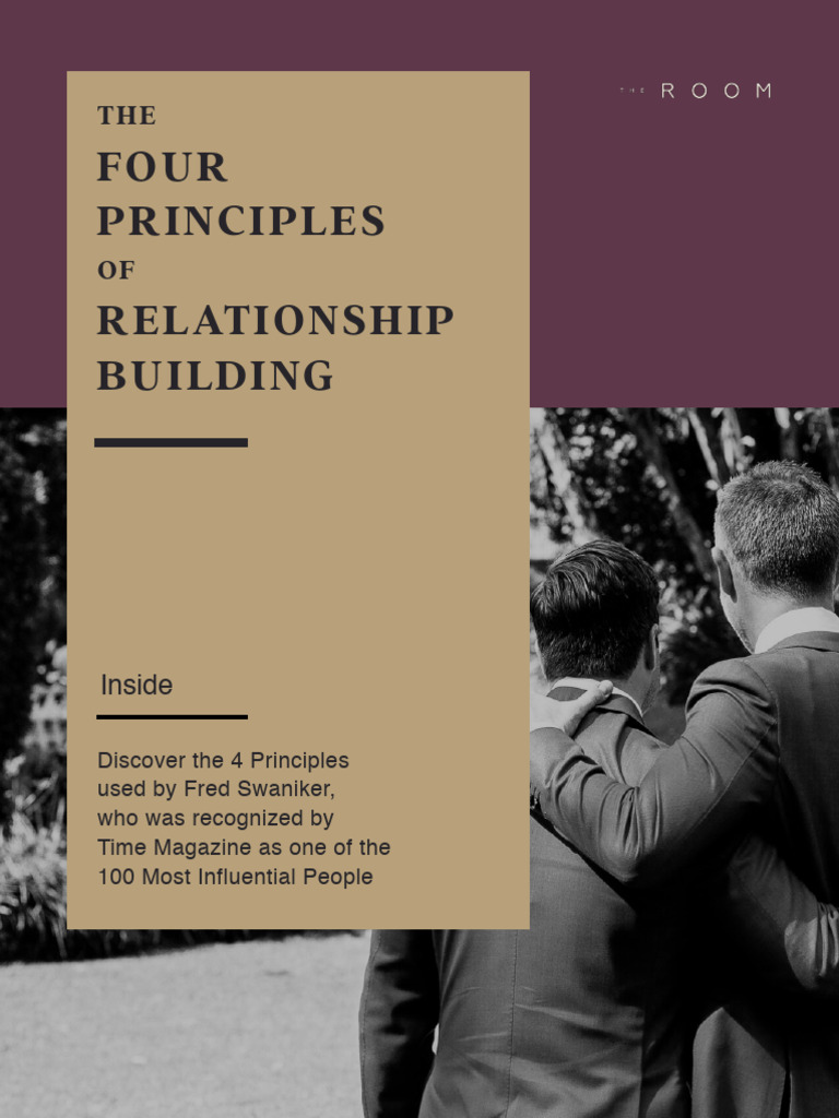The 4 Principles of Relationship Building | PDF | Psychology | Social ...