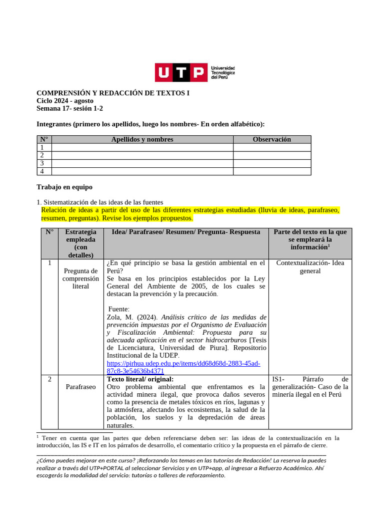 Tarea Semana 17 | PDF | Contaminación | Entorno natural