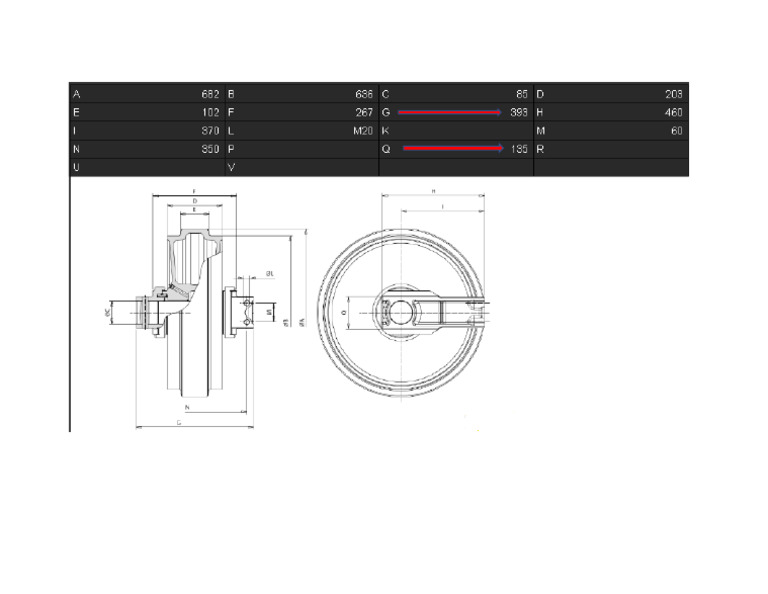 Plano Rueda Guia 336D - 250305 - 221452 | PDF