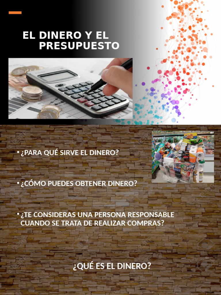 Dinero y Presupuesto: Guía Esencial | PDF | Presupuesto | Dinero