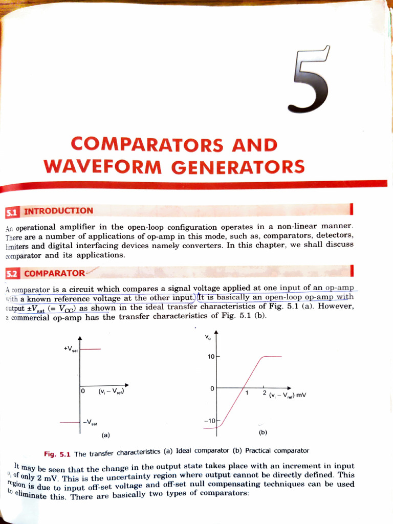 Comparator Circuits and Applications | PDF | Operational Amplifier ...