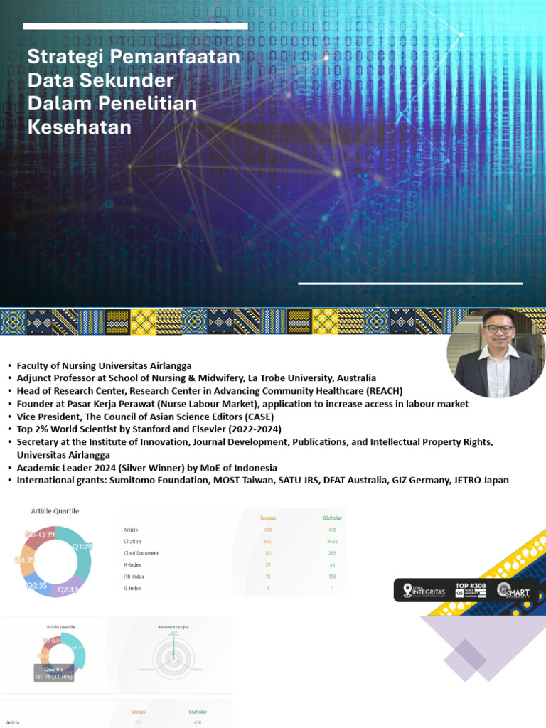 Pemanfaatan Data Sekunder Kesehatan | PDF