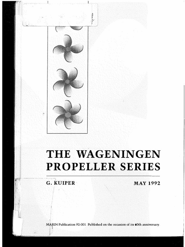 The Wageningen Propeller Series (Kuiper) | PDF | Propeller | Geometry