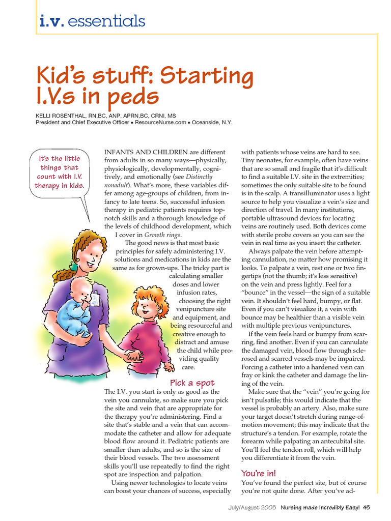 Pediatric IV Therapy Essentials | PDF | Intravenous Therapy | Infants