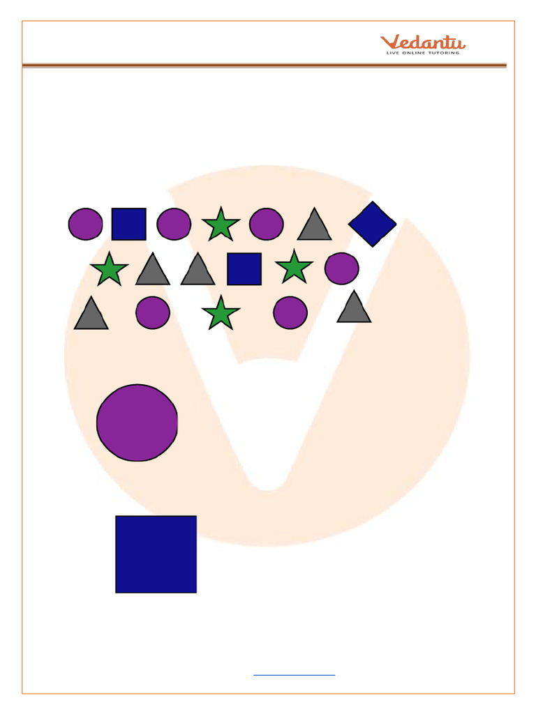 Class 1 Maths: Data Handling Worksheets | PDF | Shape