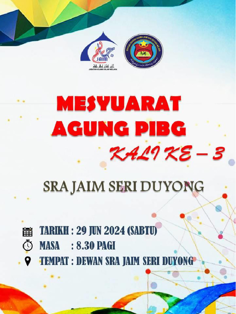 BUKU PROGRAM MESYUARAT AGUNG PIBG | PDF