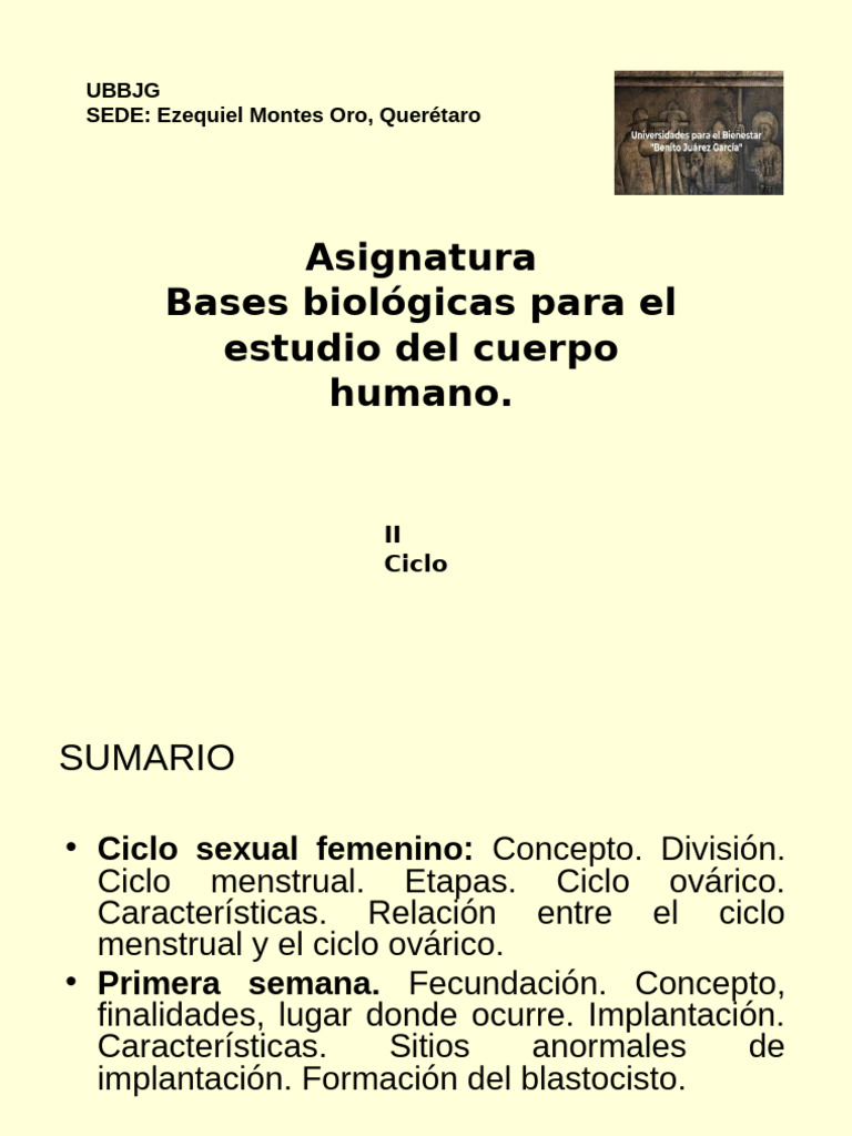 CO 2ciclo Sexual y 1ra Semana | PDF | Ciclo menstrual | Ovario