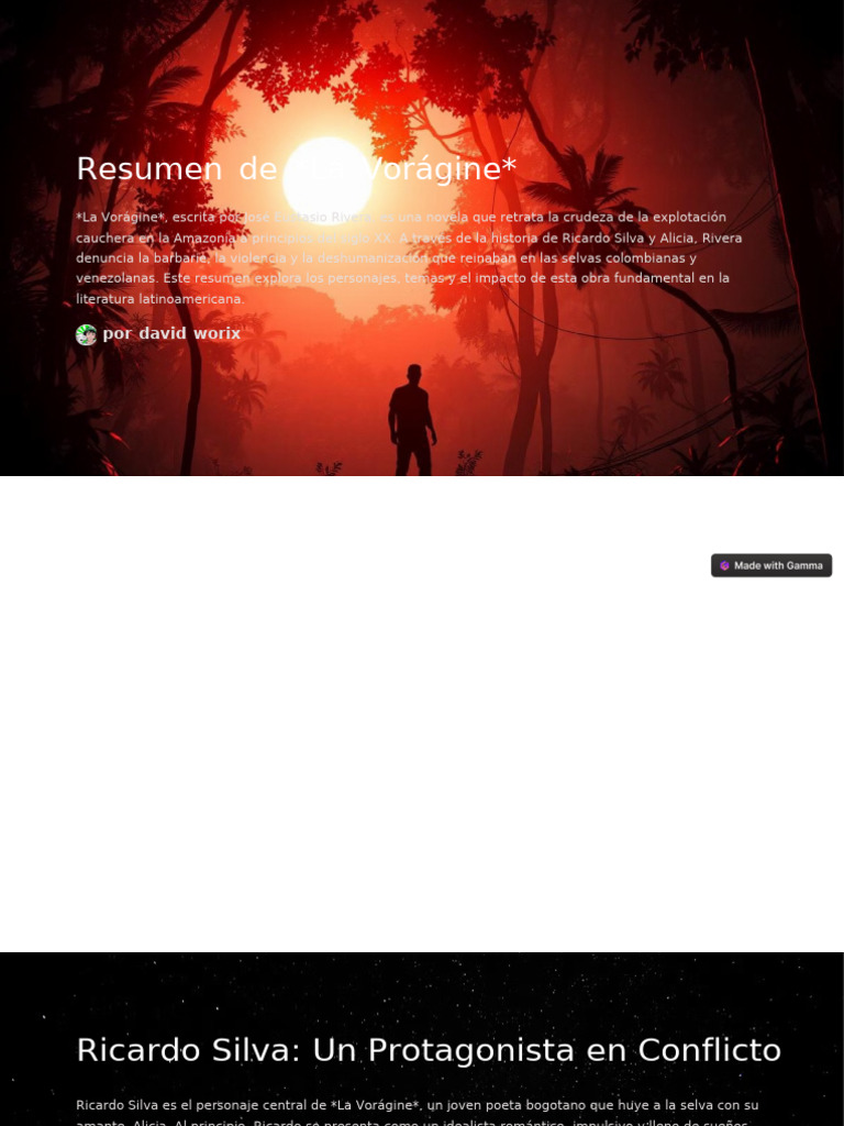 Resumen de La Voragine | PDF | Caucho natural
