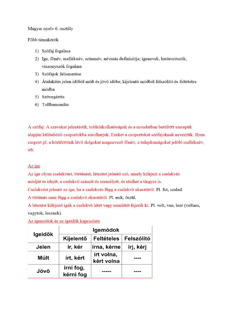 Nyelvtan - Névszók Elmélet | PDF