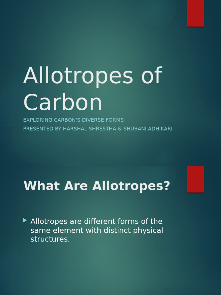 Allotropes of Carbon Explained | PDF