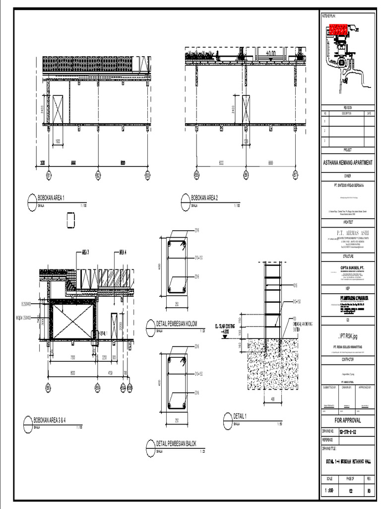 2.detail Bobokan Retaining Wall | PDF