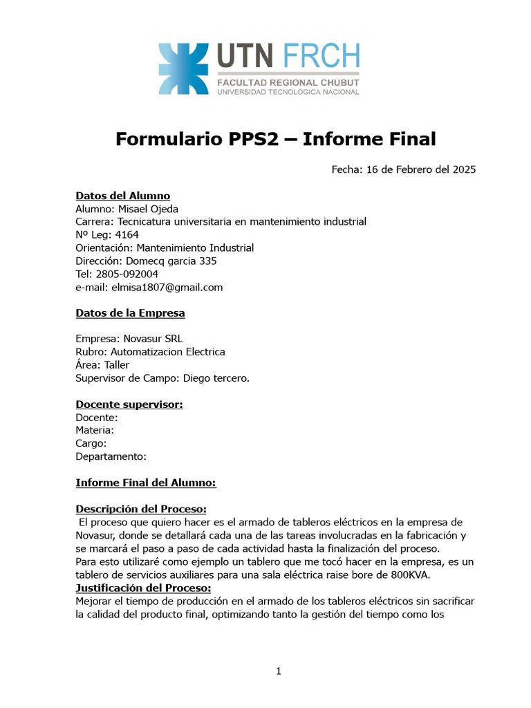 pps2 Informe Final | PDF | Electricidad