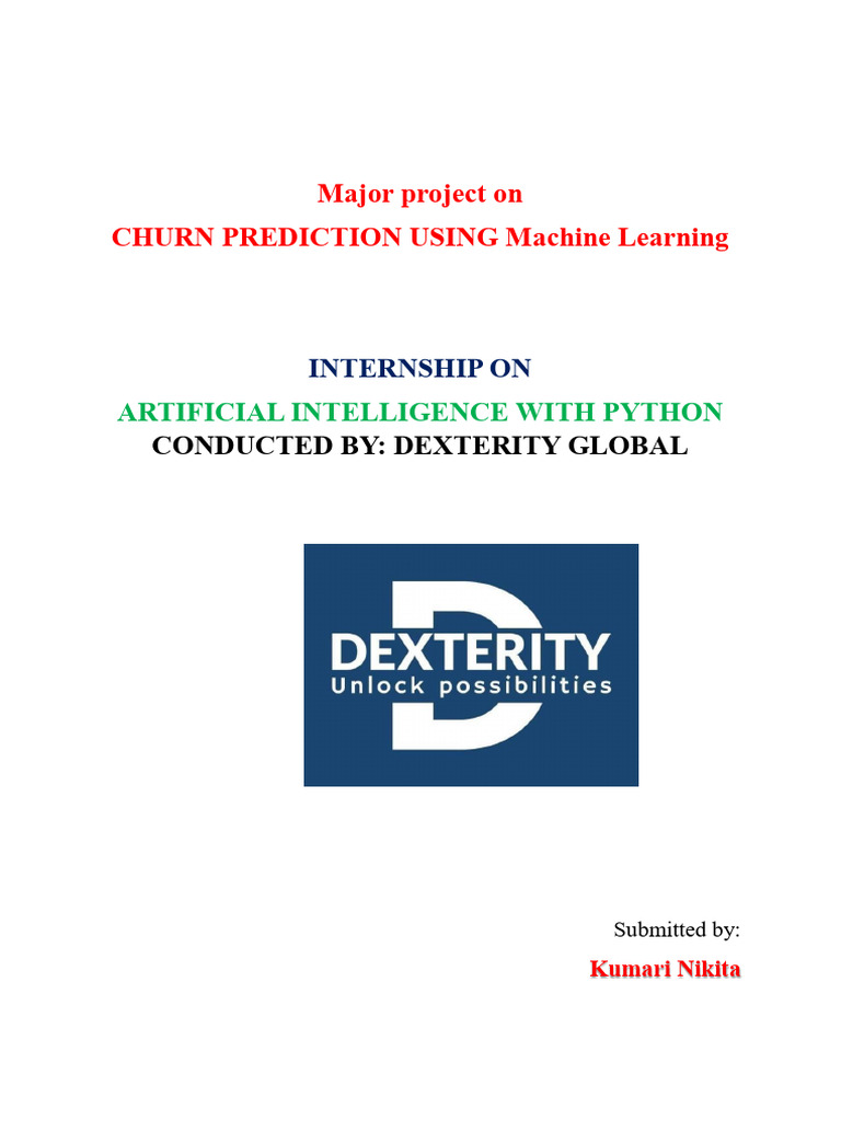 major project | PDF | Machine Learning | Applied Mathematics