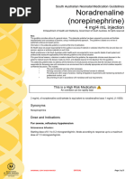 Norepinephrine Infusion Dosage Guide | PDF