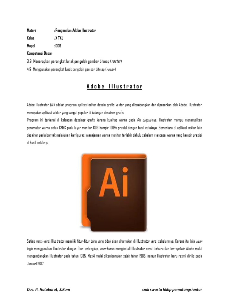 Materi Adobe Ilustrator (Bagian. 1) | PDF