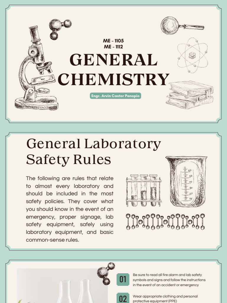 Laboratory Safety Rules and Guidelines | PDF