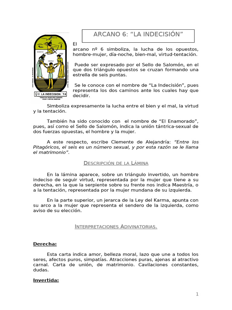 6 La Indecisión | PDF | Amor