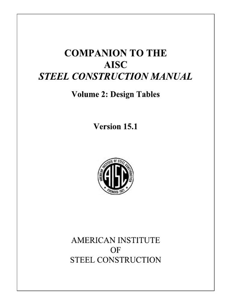 Tablas de Diseñó AISC | PDF