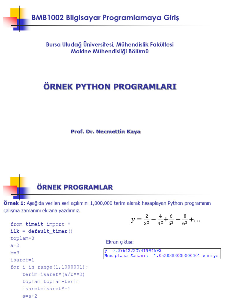 BMB1002 BPG 13 Örnekler | PDF