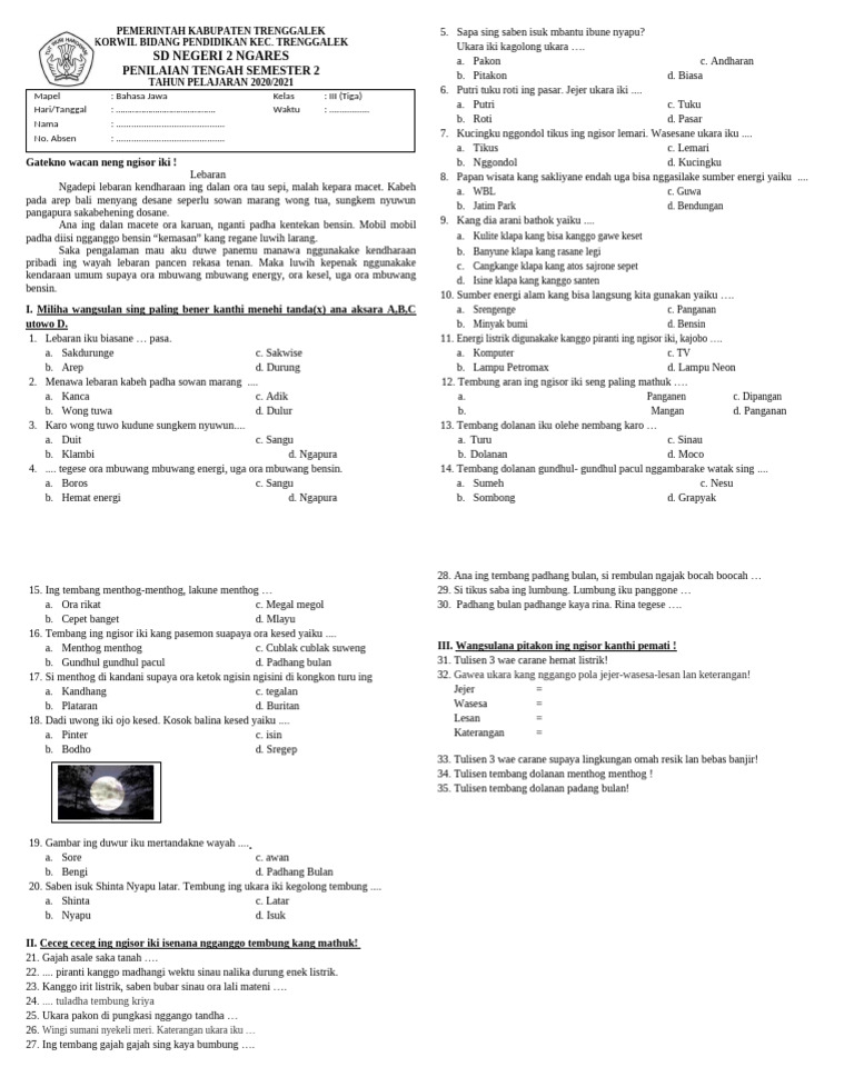PTS BAHASA JAWA | PDF