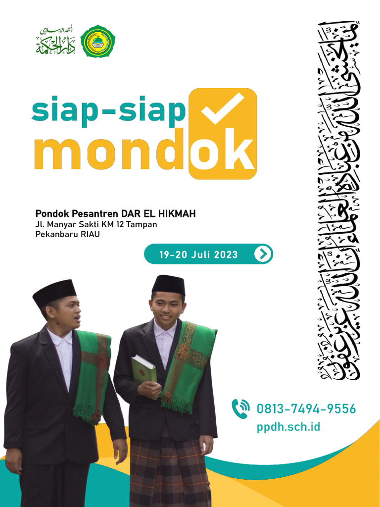 Booklet Kedatangan Santri Baru PPDH 2023 | PDF