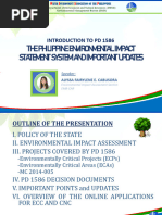 PD 1586 EIS System | PDF | Environmental Impact Assessment | Earth Sciences
