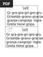 Actividades con Grupos Consonánticos GL y GR | PDF