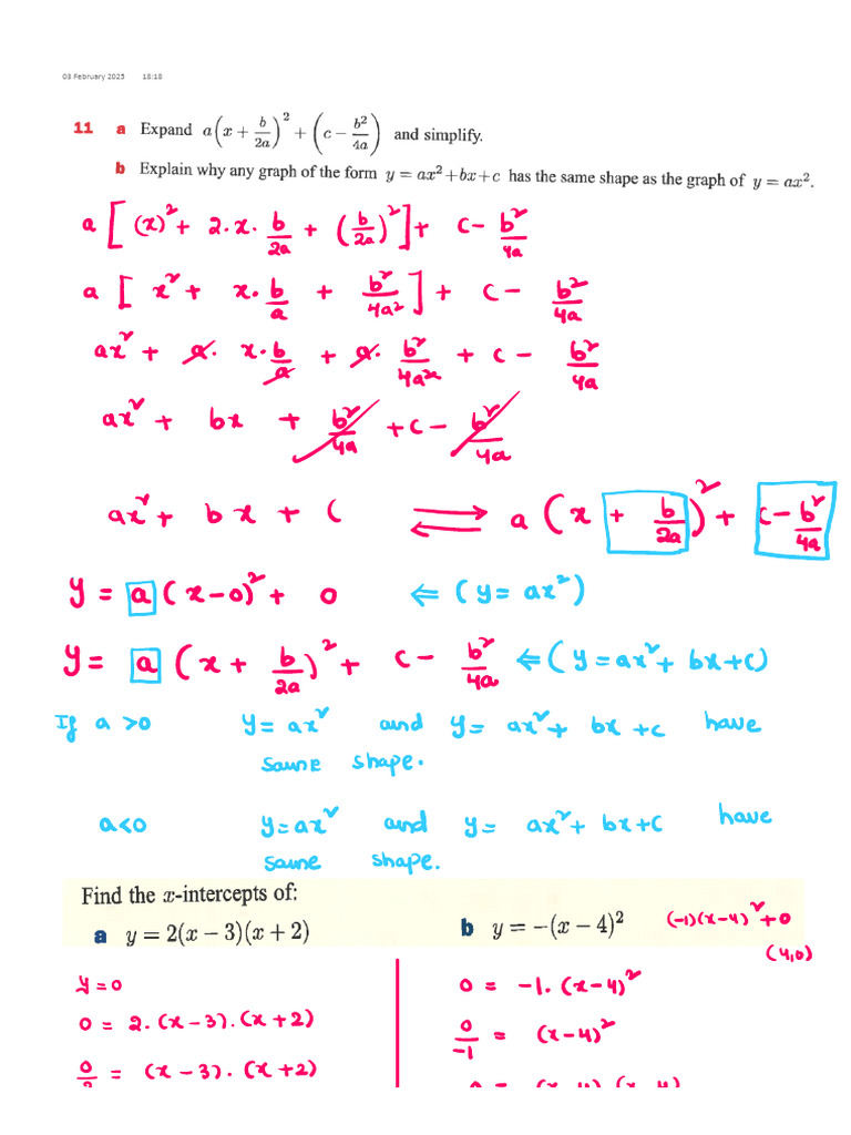 Axes of Intercepts | PDF