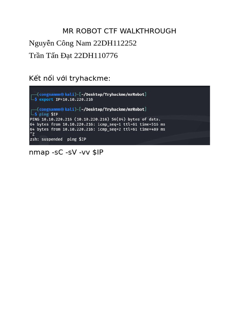 MR Robot CTF Walkthrough | PDF