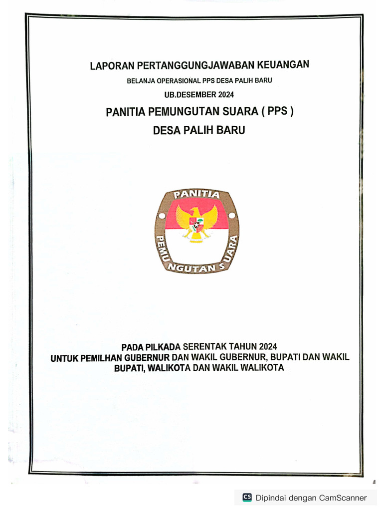 LPJ Operasional PPS Non Operasional Laninya Ub. Desember 2024 | PDF
