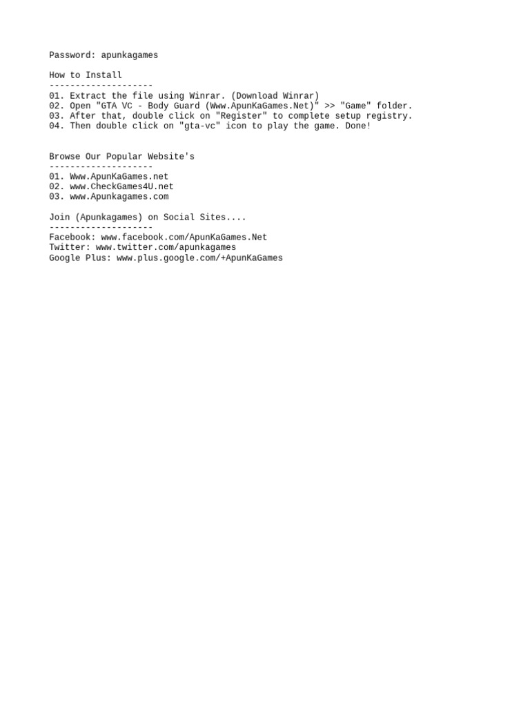 Read Me First - Instructions | PDF