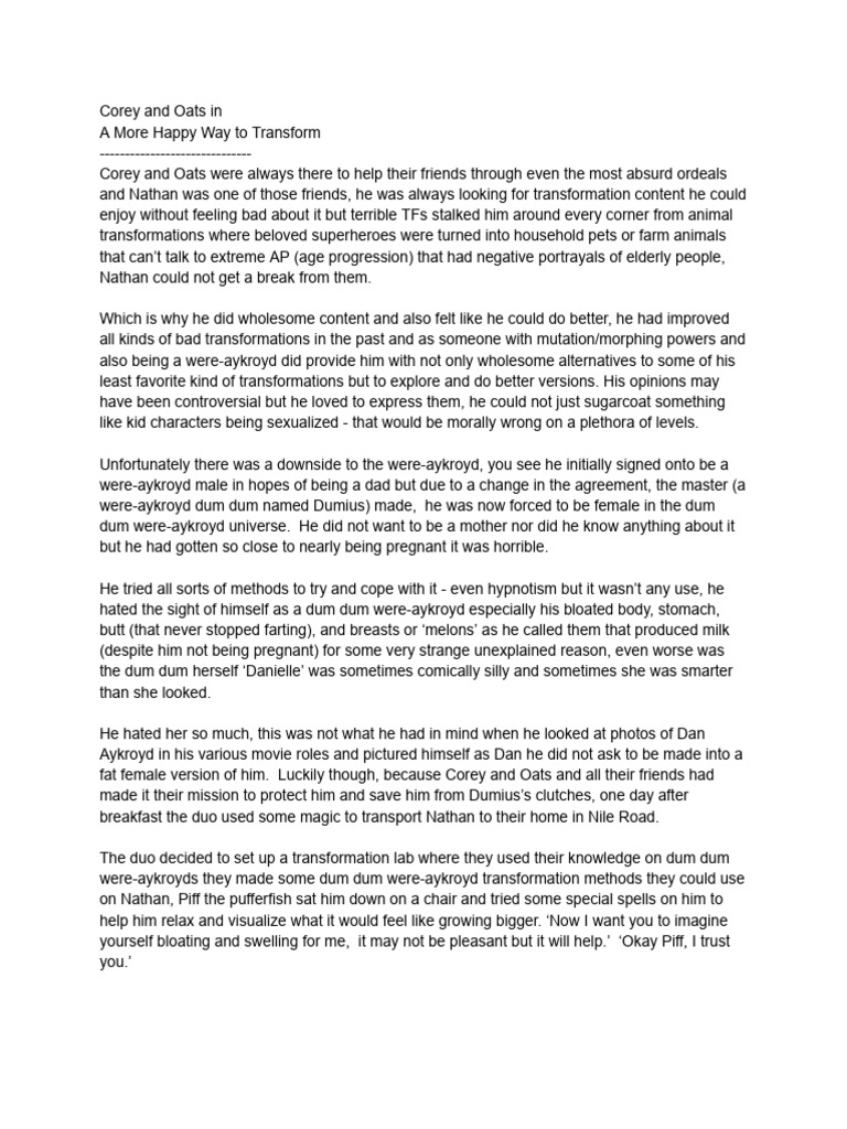 Corey and Oats In | PDF