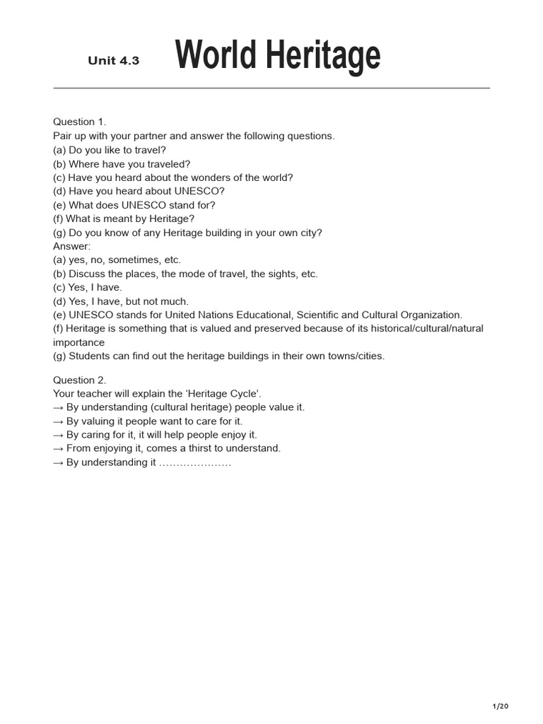 Maharashtra Class 10 English Heritage Solutions Pdf World Heritage