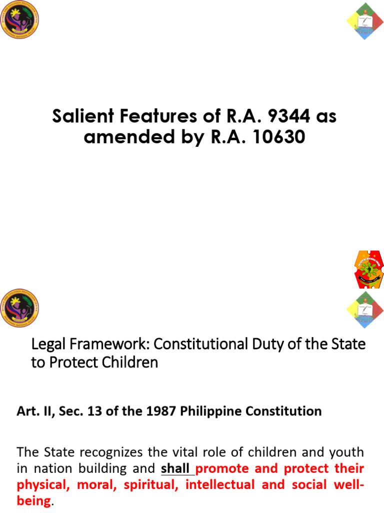 Module 2.1 Salient Provisions of RA 9344 and Revised IRR | PDF ...