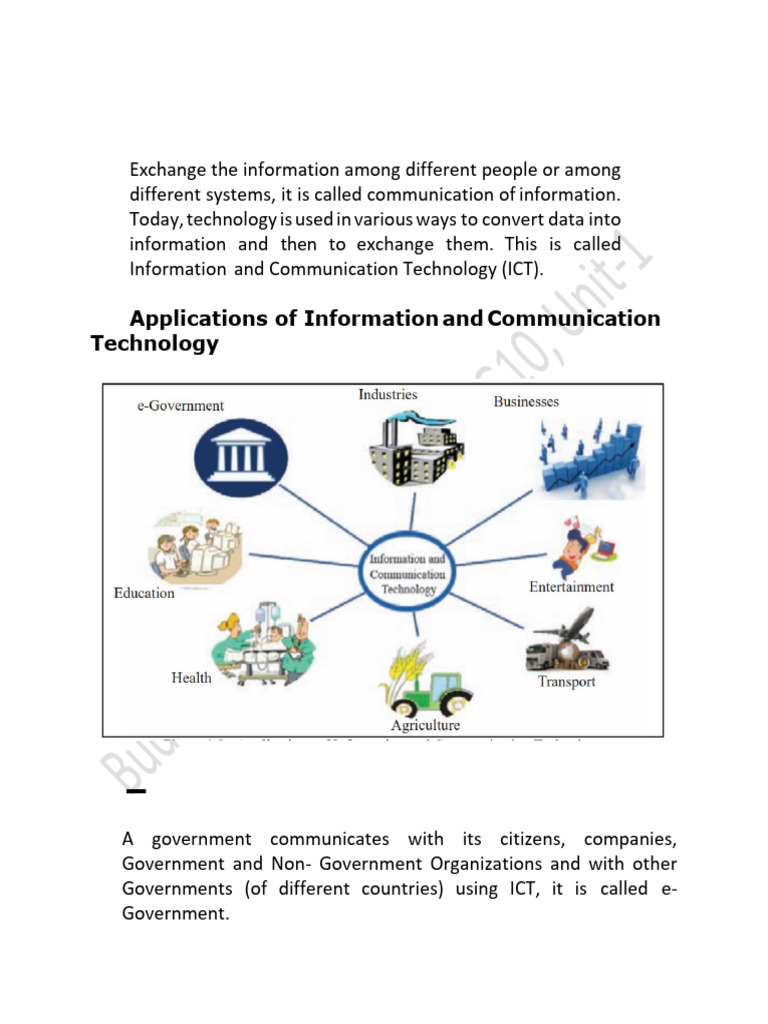 What Is The Information and Communication Grade 10 - ICT Note | PDF ...