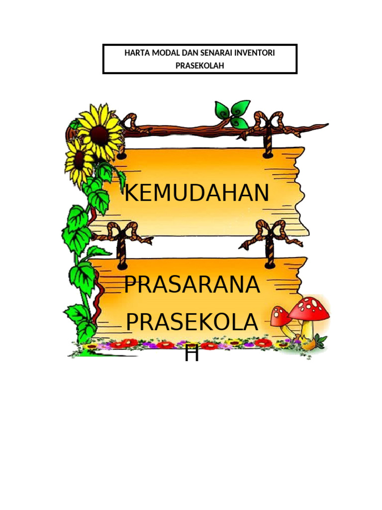 Senarai Harta Modal Dan Inventori Prasekolah | PDF