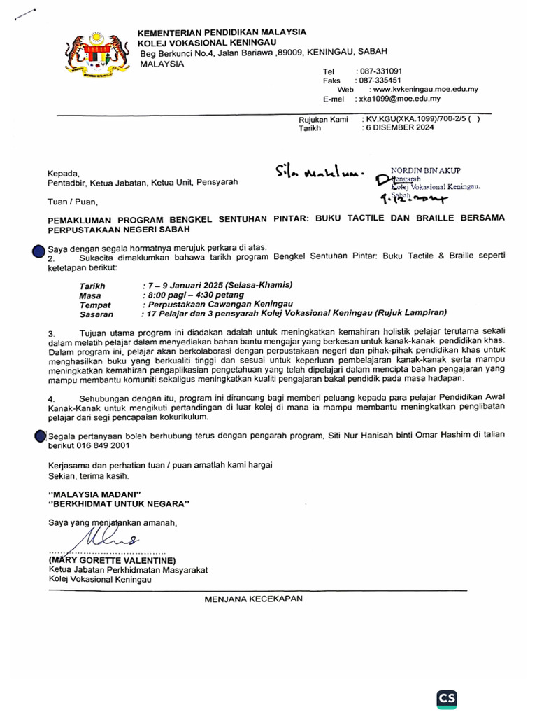 Pemakluman Program | PDF