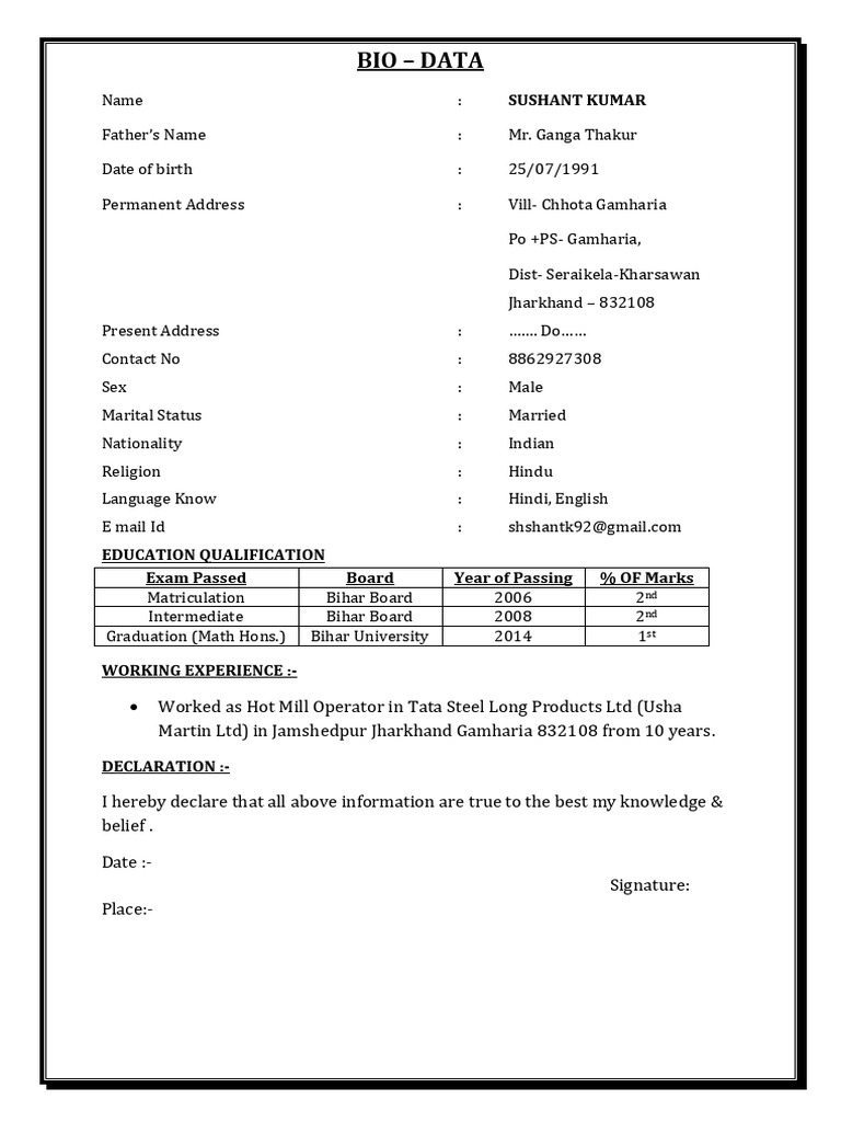 Sushant kumar Resume | PDF
