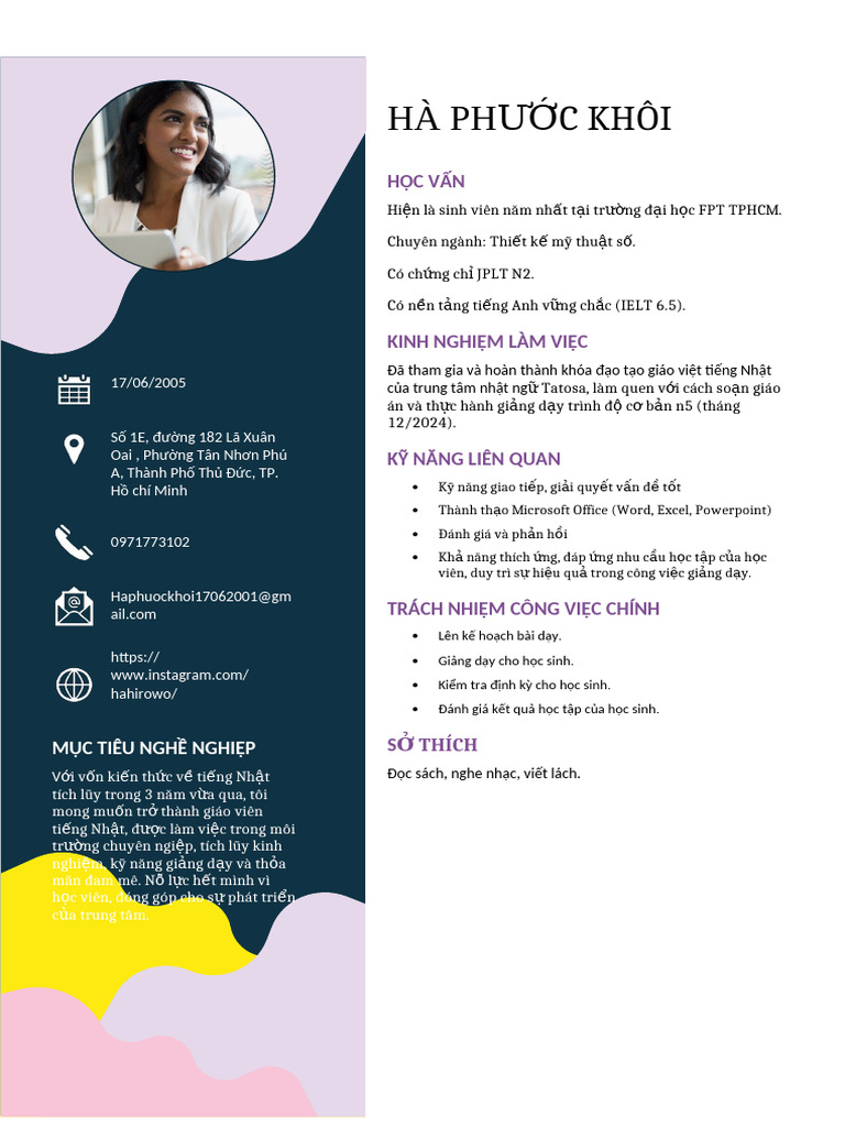 Playful Business Resume | PDF