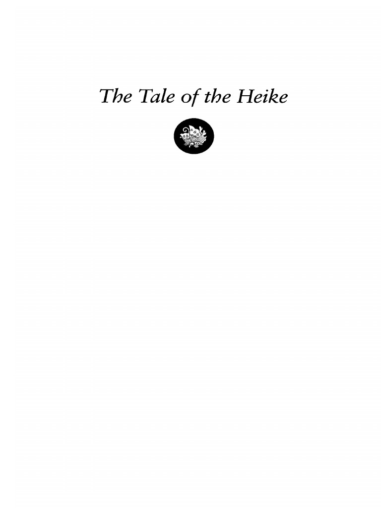 The Tale of the Heike 9781503620971 Compress | PDF | Feudal Japan ...