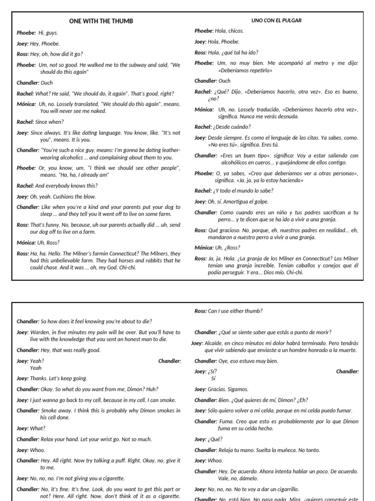 Friends - T1 - C3 | PDF | Amigos