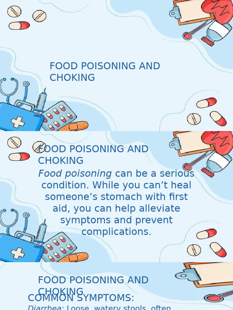 Food Poisoning and Choking, Secondary Survey | PDF | Diseases And ...
