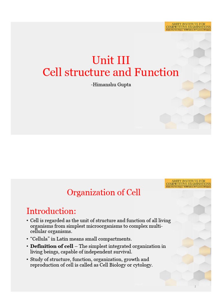 Cell Structure and Function Overview | PDF | Endoplasmic Reticulum | Cytoskeleton