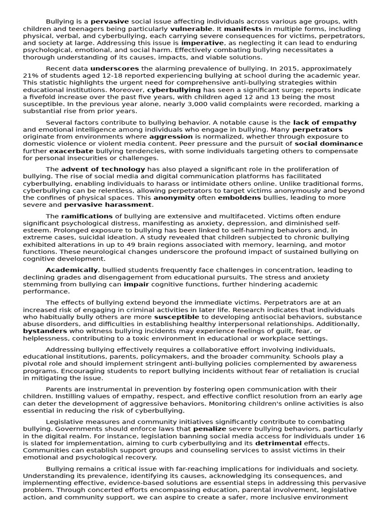 Beyond The Hurt - Editorial Activity | PDF | Bullying | Cyberbullying